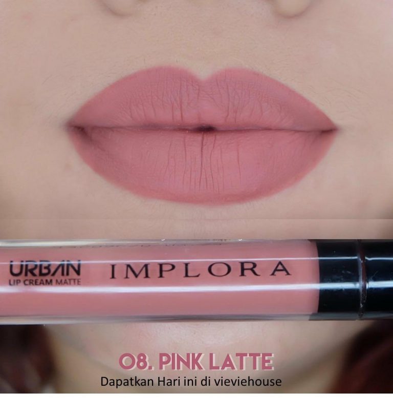 Lipcream Implora Pink latte Nomor 8 - Vievie House Cepu