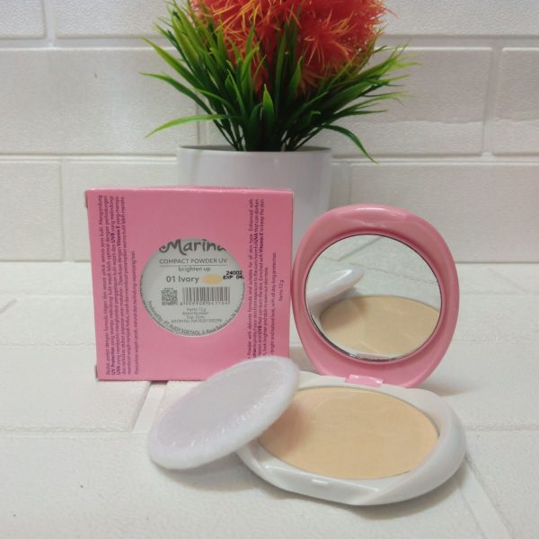 Marina Compact Powder 01 Ivory - Vievie House Cepu